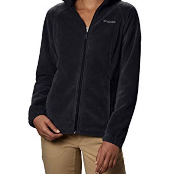 Columbia | Jackets & Coats | Womens Black Fleece And Rain Fabric ...